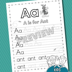 ABC Trace the Letters Worksheets ~ Alphabet Tracing, ABC Phonics ...