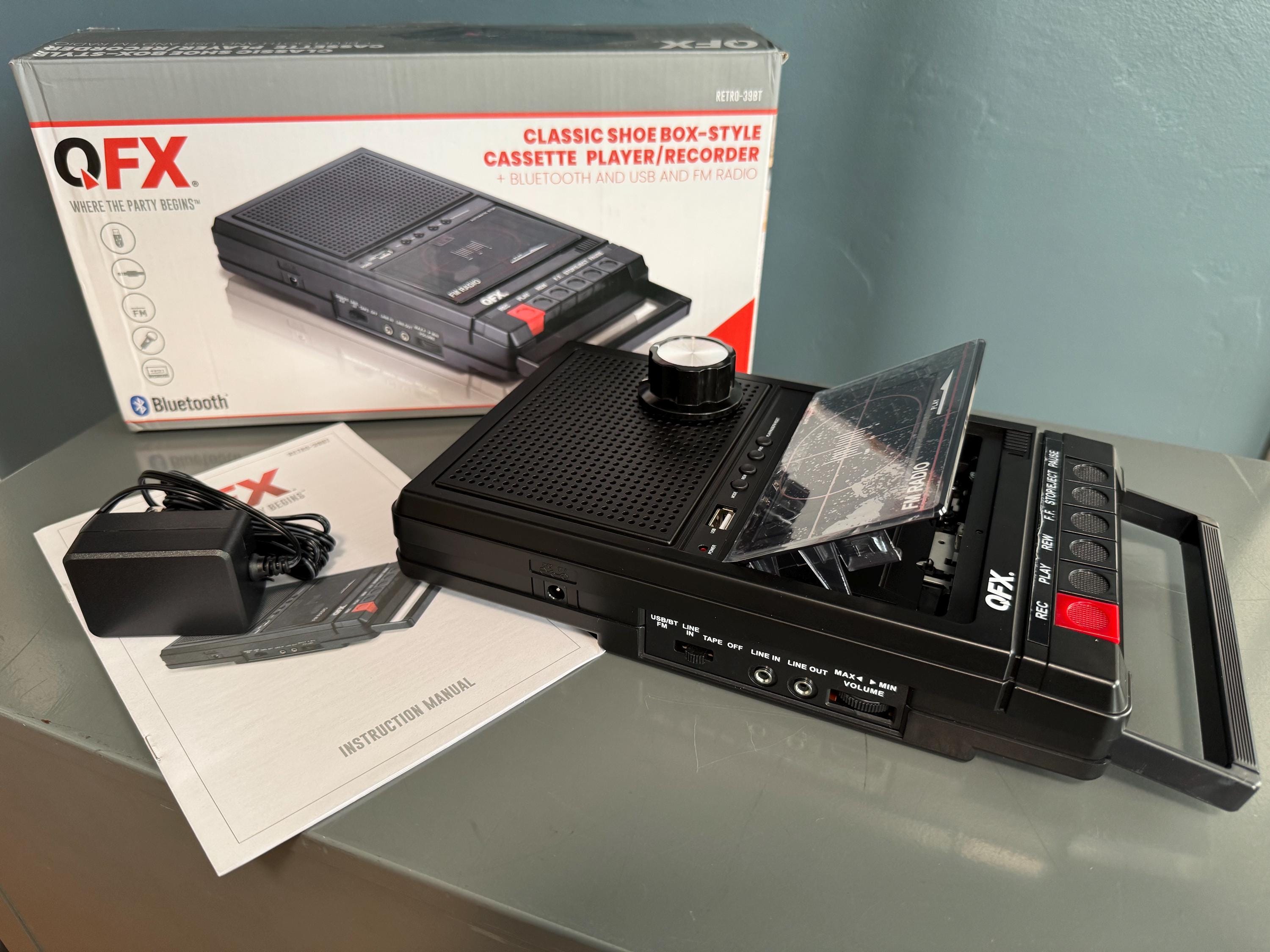 QFX Retro-39bt Cassette Player W/extreme Variable Speed Mod + Blank ...