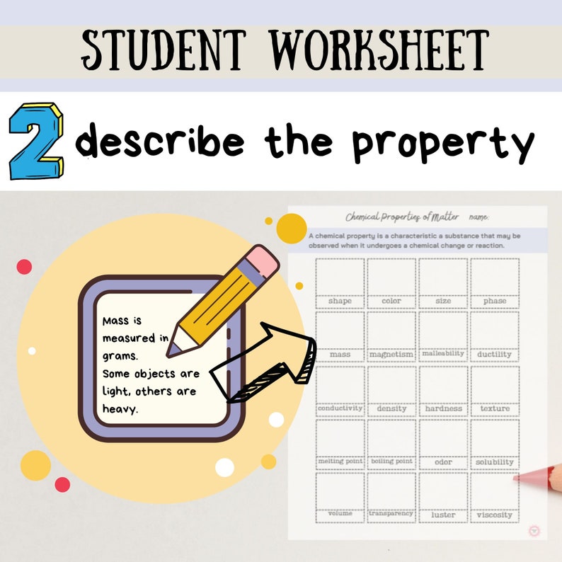 Printable Physical Properties of Matter Worksheets / Physical ...