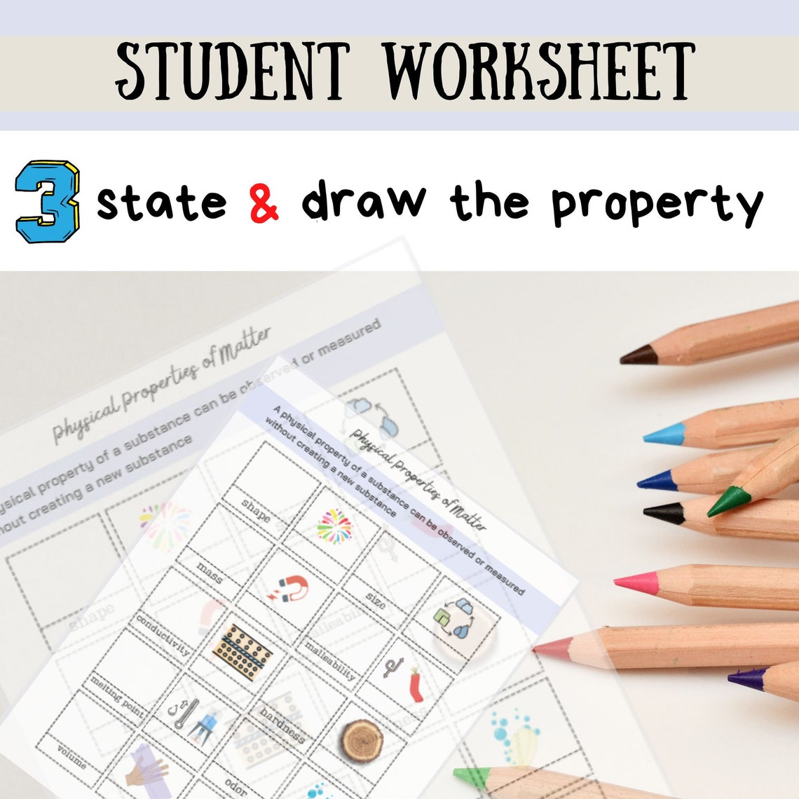 Printable Physical Properties of Matter Worksheets / Physical ...
