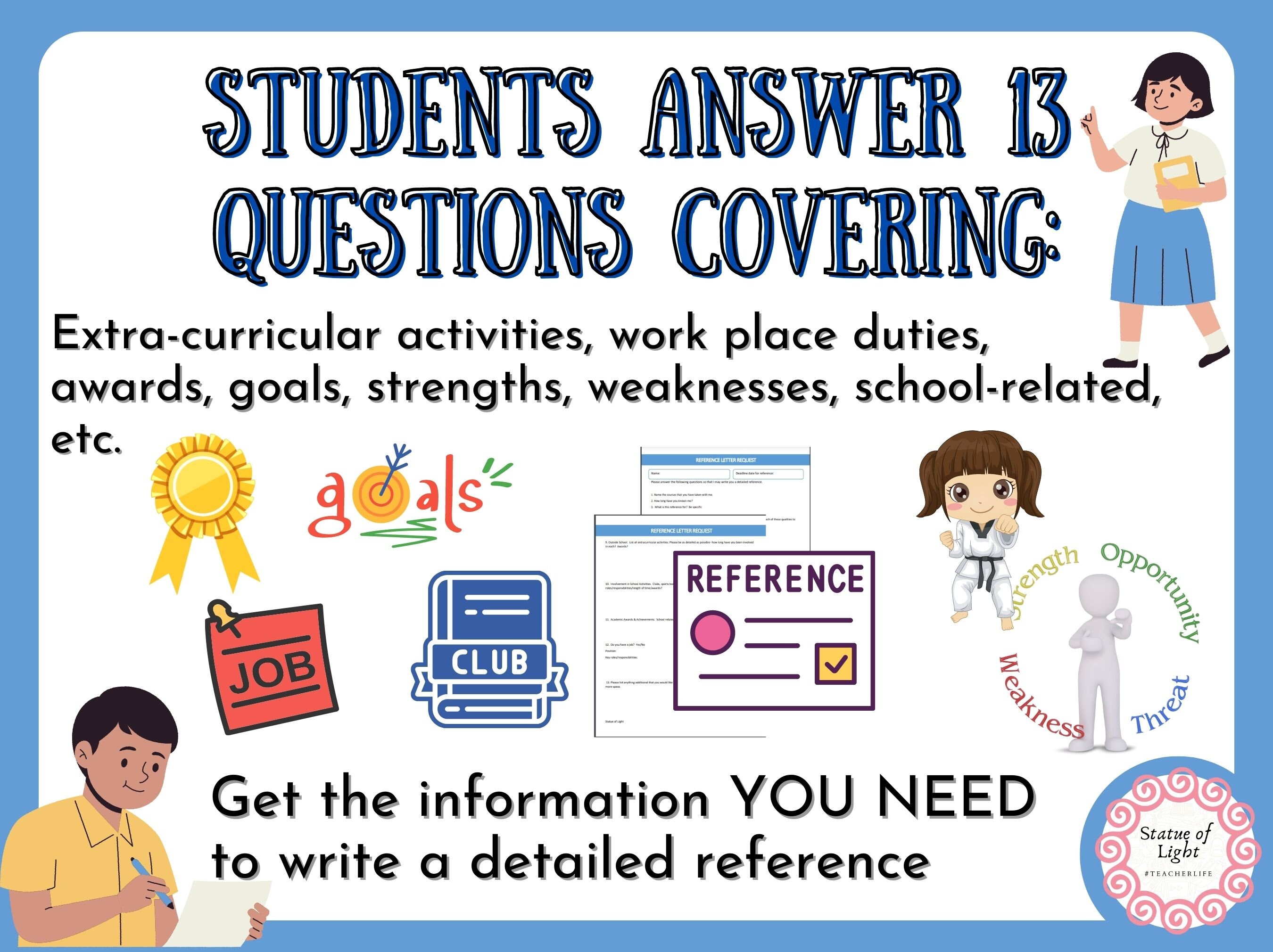 Printable Reference Letter Request Form,teacher Letter of ...