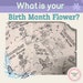 Printable Birth Month Flowers Coloring Pages, Birthday Month Coloring ...