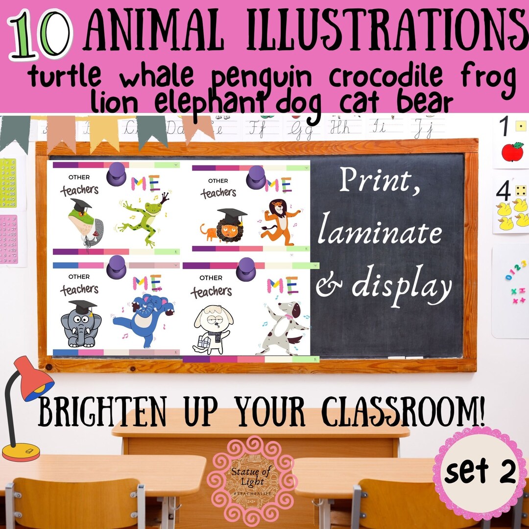 Printable Fun Animals Themed Classroom, Animals Themed Décor ...