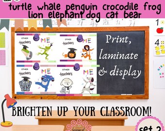 Printable Fun Animals Themed Classroom, Animals Themed Décor ...