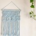 Waves Wall Hanging, Ocean Macrame Decor, Ocean Waves Macrame, Blue ...