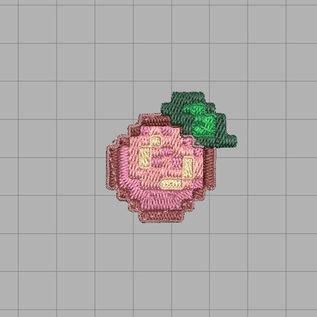 Peach Embroidery Design Downloadable 8 Bit Stardew Valley - Etsy