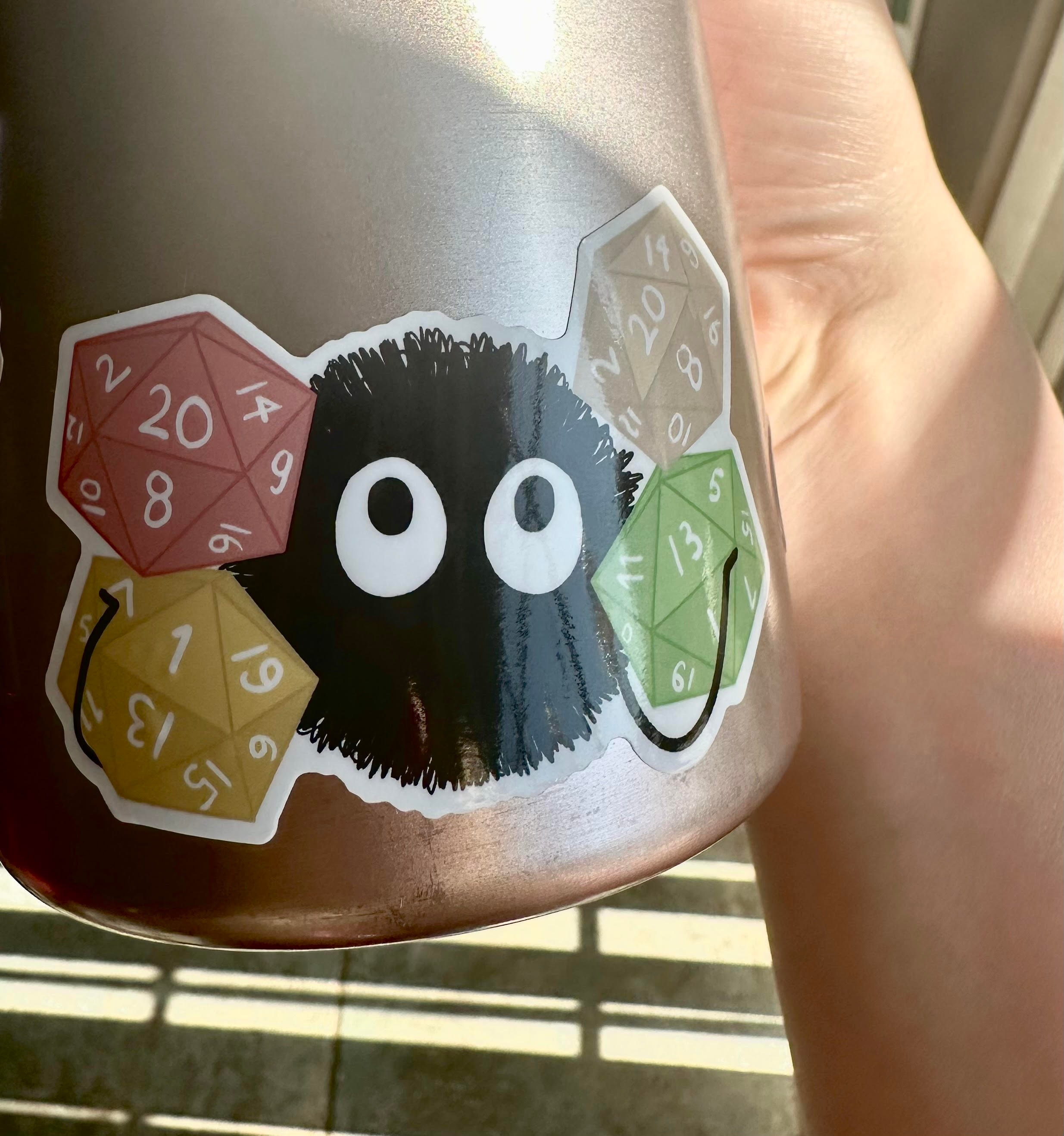 Dice Sprites Sticker - 3x3 Vinyl, Waterproof, Waterbottle, Laptop ...