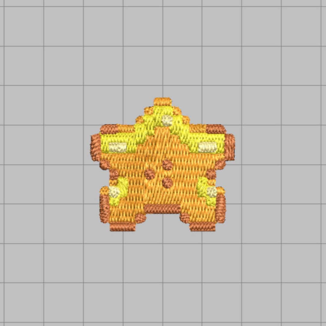 Starfruit Embroidery Design Digital Downloadable 8bit Stardew Valley - Etsy