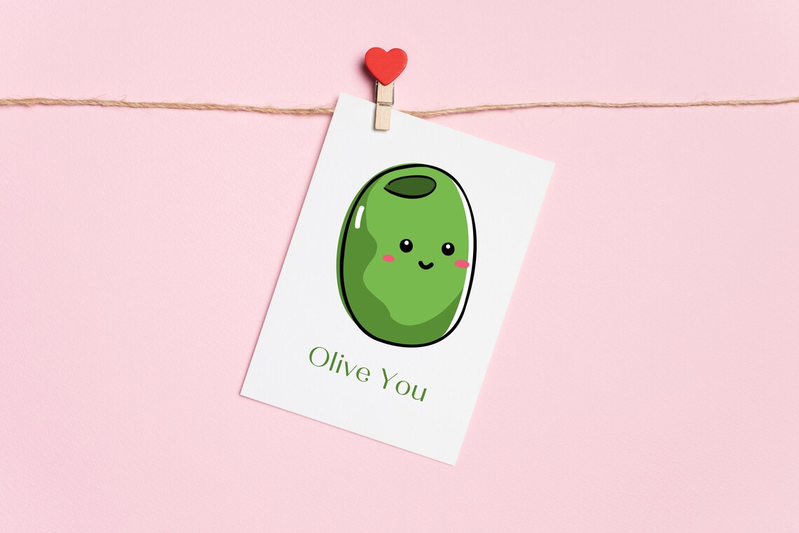 Cute Food Pun Valentines Day Cards Pack of 6 Digital Download ...