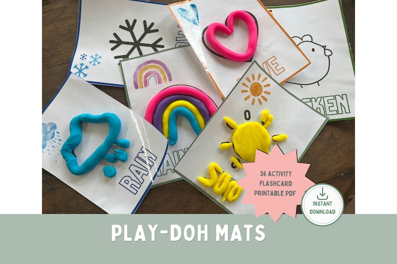 PLAY DOH CARDS, Printable Activities, Printable Toddler Activities ...