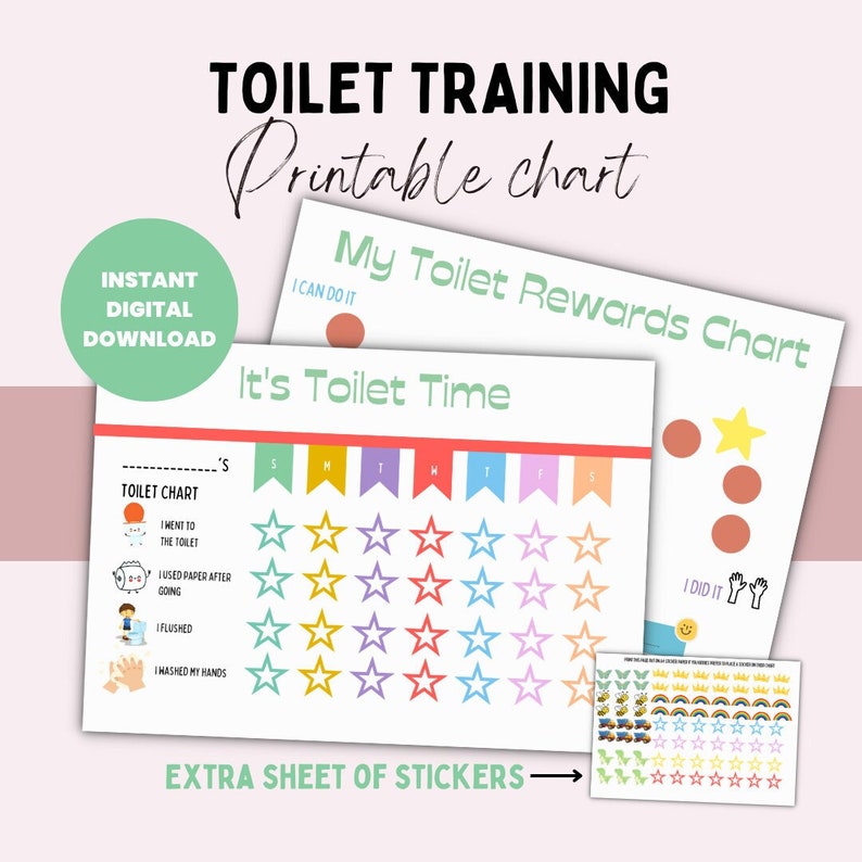 KIDS TOILET CHART Printable to Do List Child Daily Weekly Routine ...