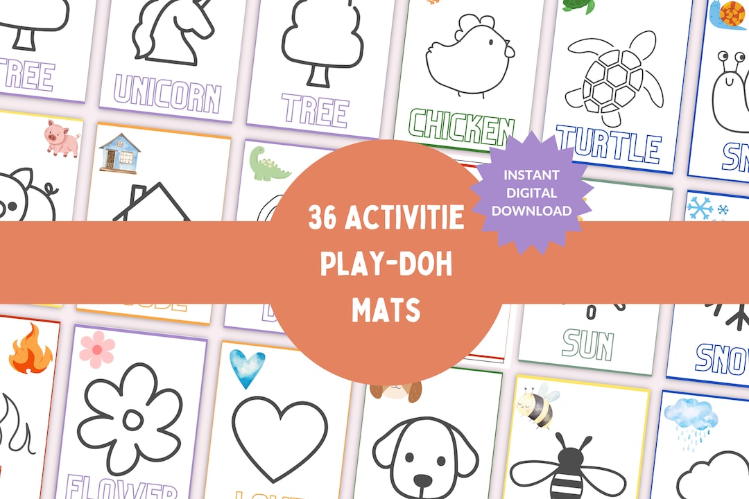 PLAY DOH CARDS, Printable Activities, Printable Toddler Activities ...