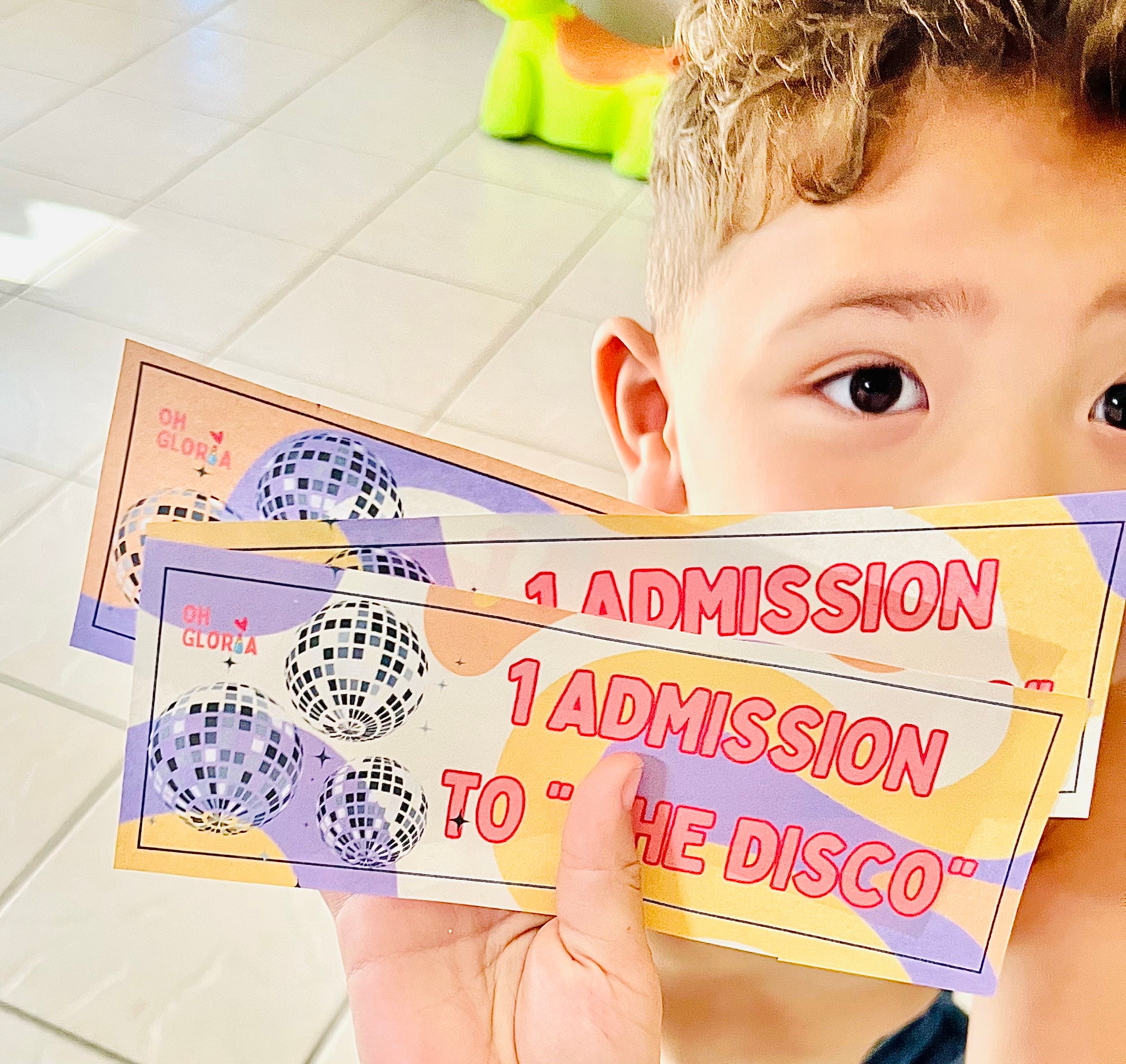FAMILY DISCO NIGHT, Printable Disco Tickets, Disco Tickets, Birthday ...