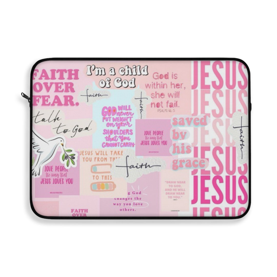 Scripture Collage Laptop Bag, Laptop iPad Tablet Sleeve, MacBook Sleeve ...