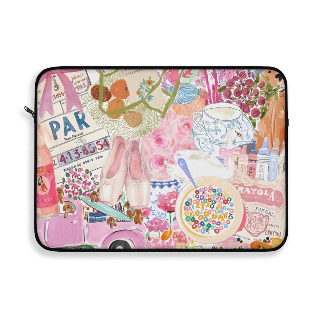 Collage Laptop Case, Laptop iPad Tablet Sleeve, MacBook Sleeve, Laptop ...