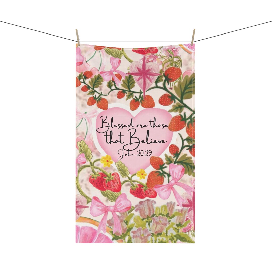 Jesus Tea Towel, Scripture Tea Towel, Tea Towel, Pretty Tea Towel, Dish ...