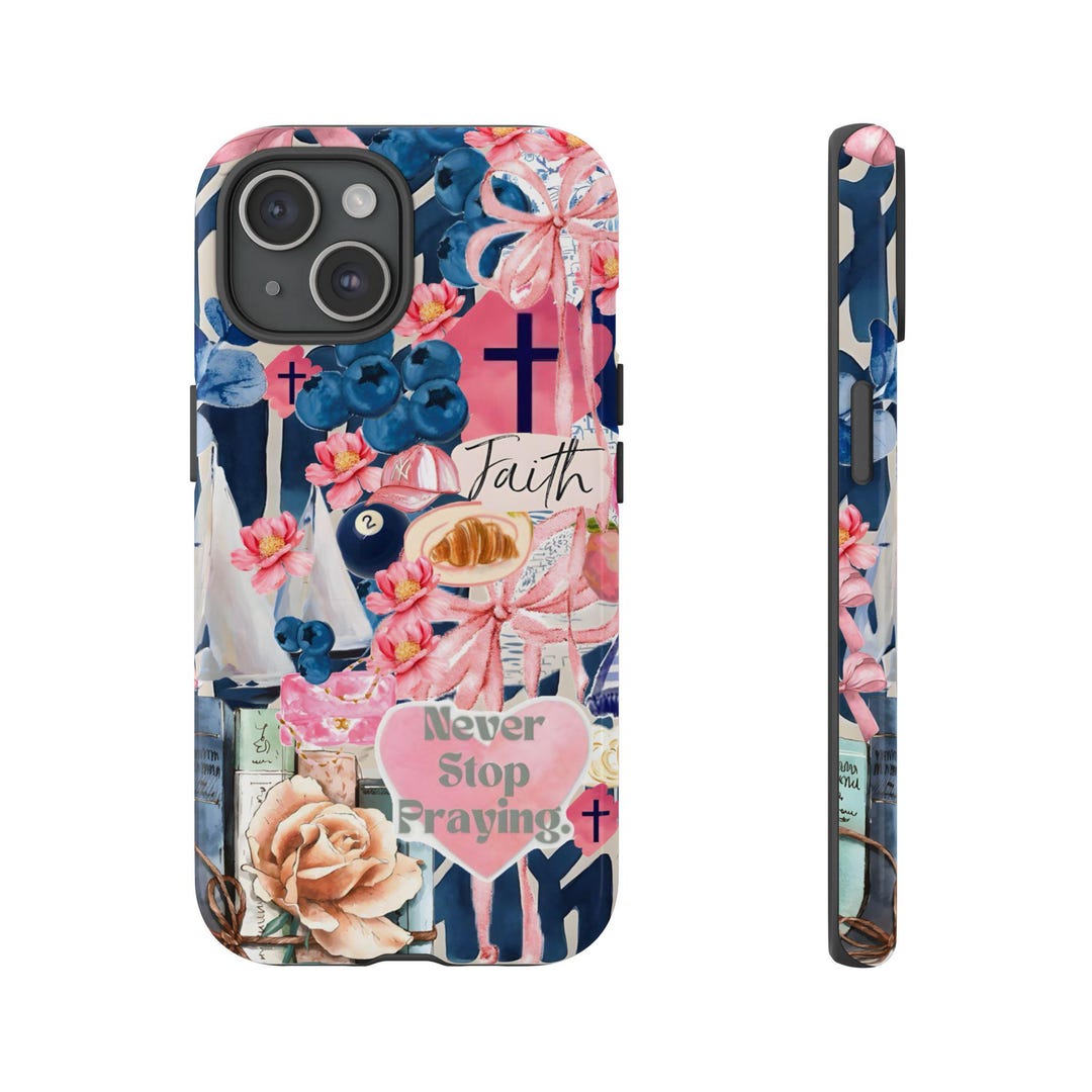 Christian Collage Phone Case, Cute Religious Coquette Trendy Girly ...