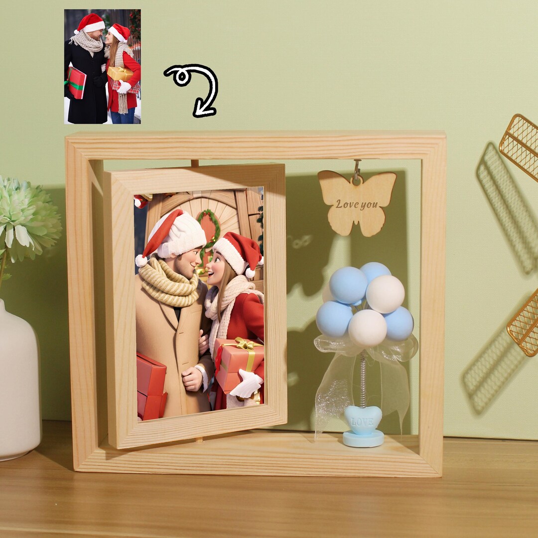 Custom Pixar Style Photo Frame,personalised Cartoon Animation,couple ...