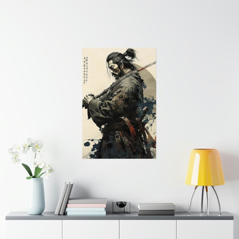 Blade in Rest: A Samurai's Respite, Wall Art, Wall Art Decor, Inspired ...