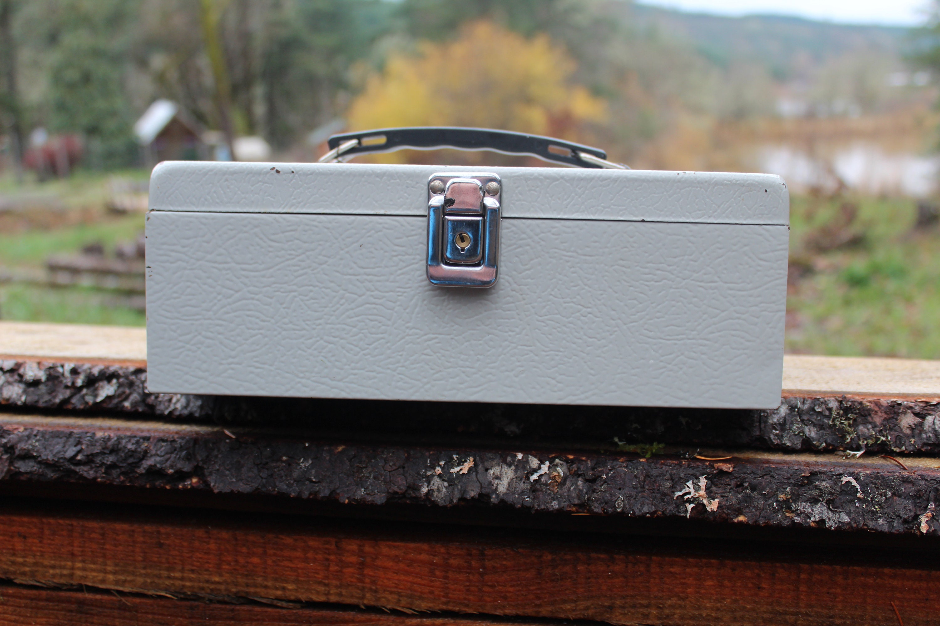 Vintage Metal Lock Box Cash Box With Key - Etsy