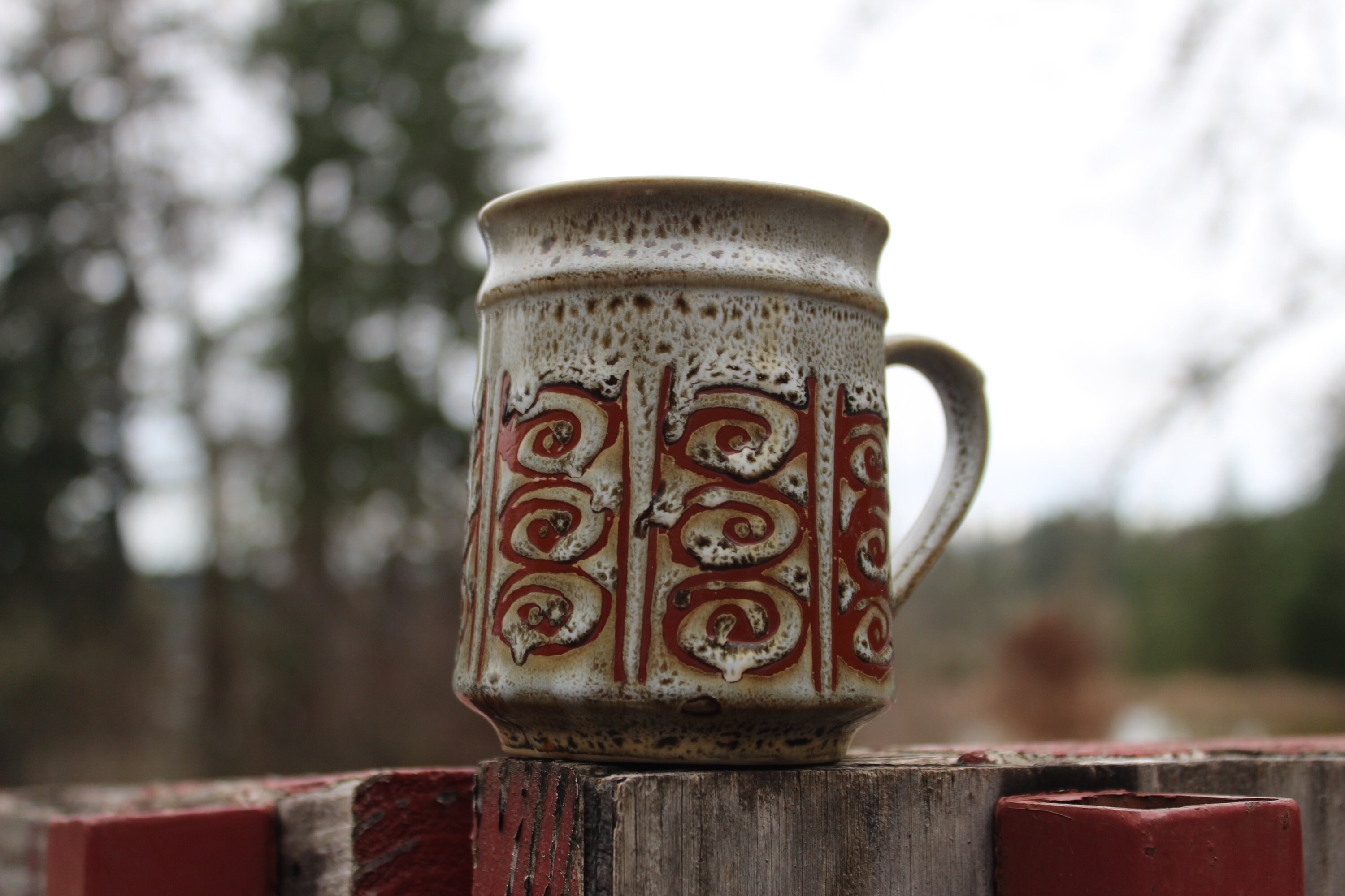 Vintage Splatter Glaze Ceramic Mug 3 3/4t X 3d Great for Your MCM Home ...