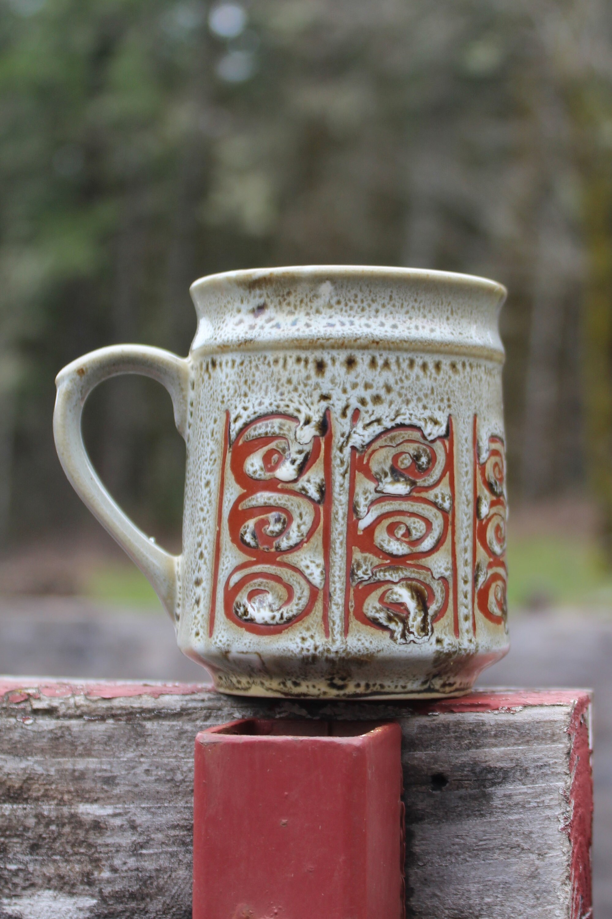Vintage Splatter Glaze Ceramic Mug 3 3/4t X 3d Great for Your MCM Home ...