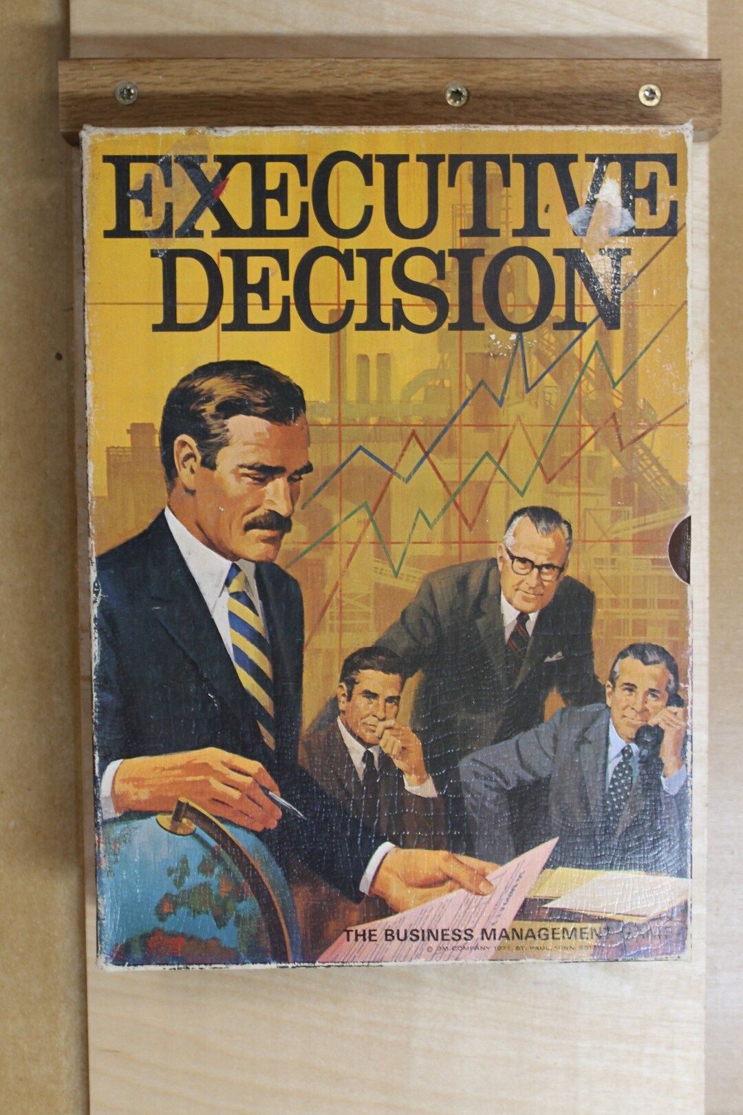 Game NIB Vintage 1971 3M Executive Decision Bookshelf Board Game ...