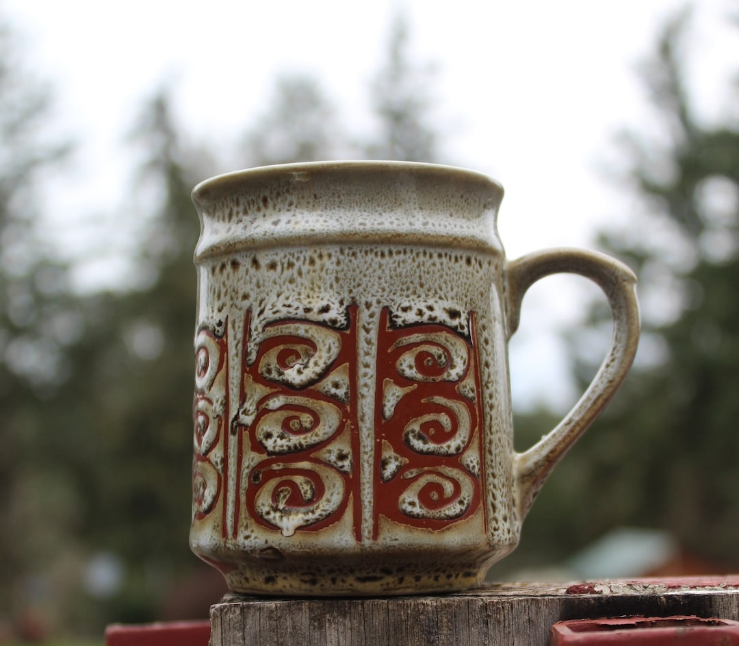 Vintage Splatter Glaze Ceramic Mug 3 3/4t X 3d Great for Your MCM Home ...