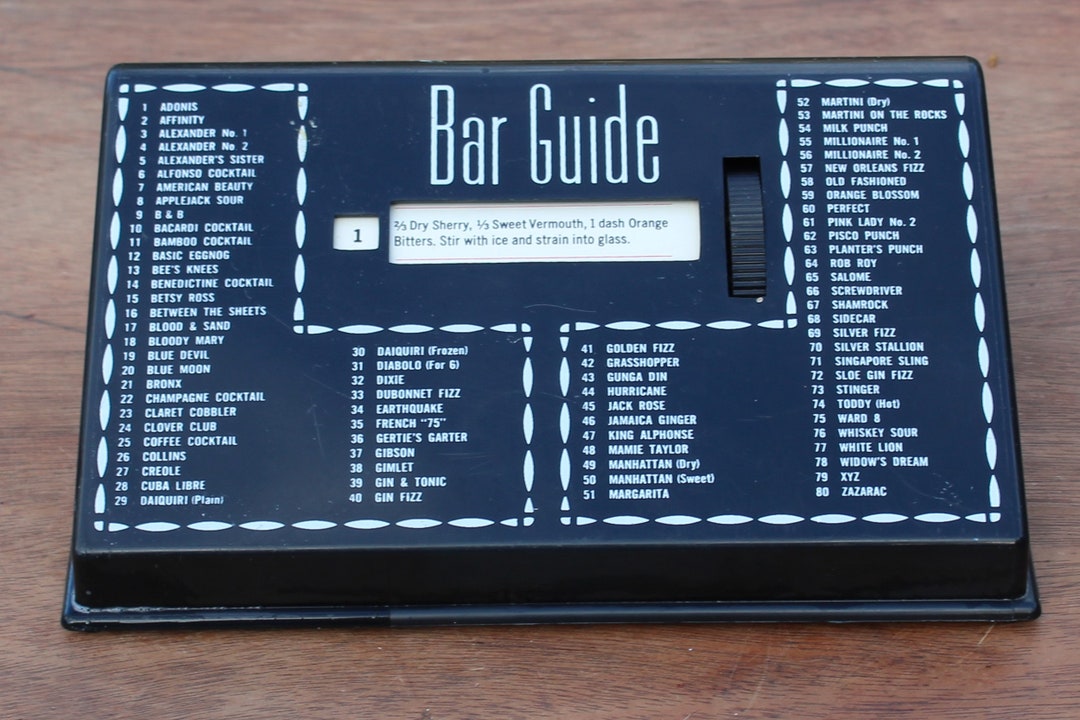 Vintage Bar Guide How to Mix 80 Different Drinks- Glenn Shaw Creations ...
