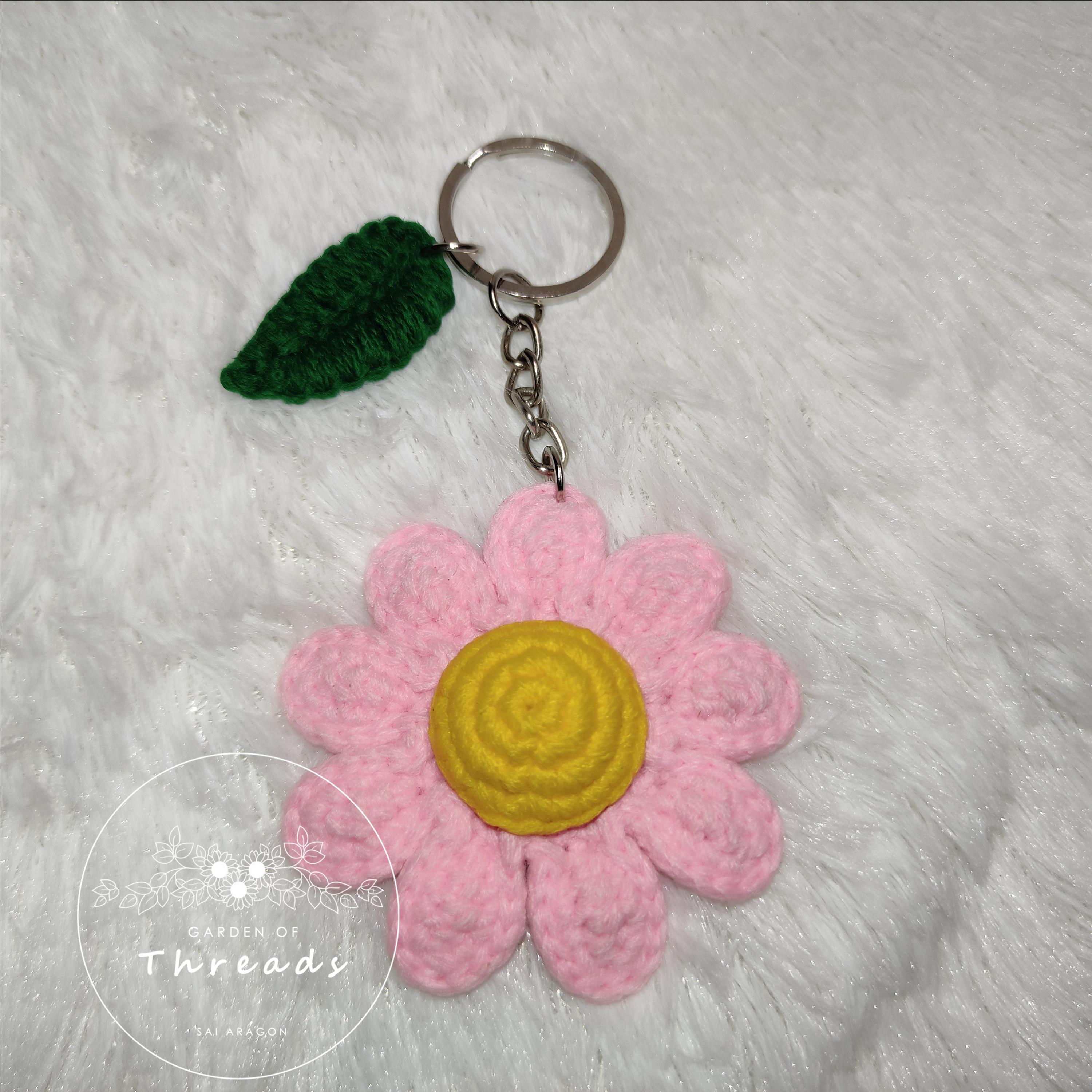 Crochet Pattern PDF: Daisy Keychain - Etsy