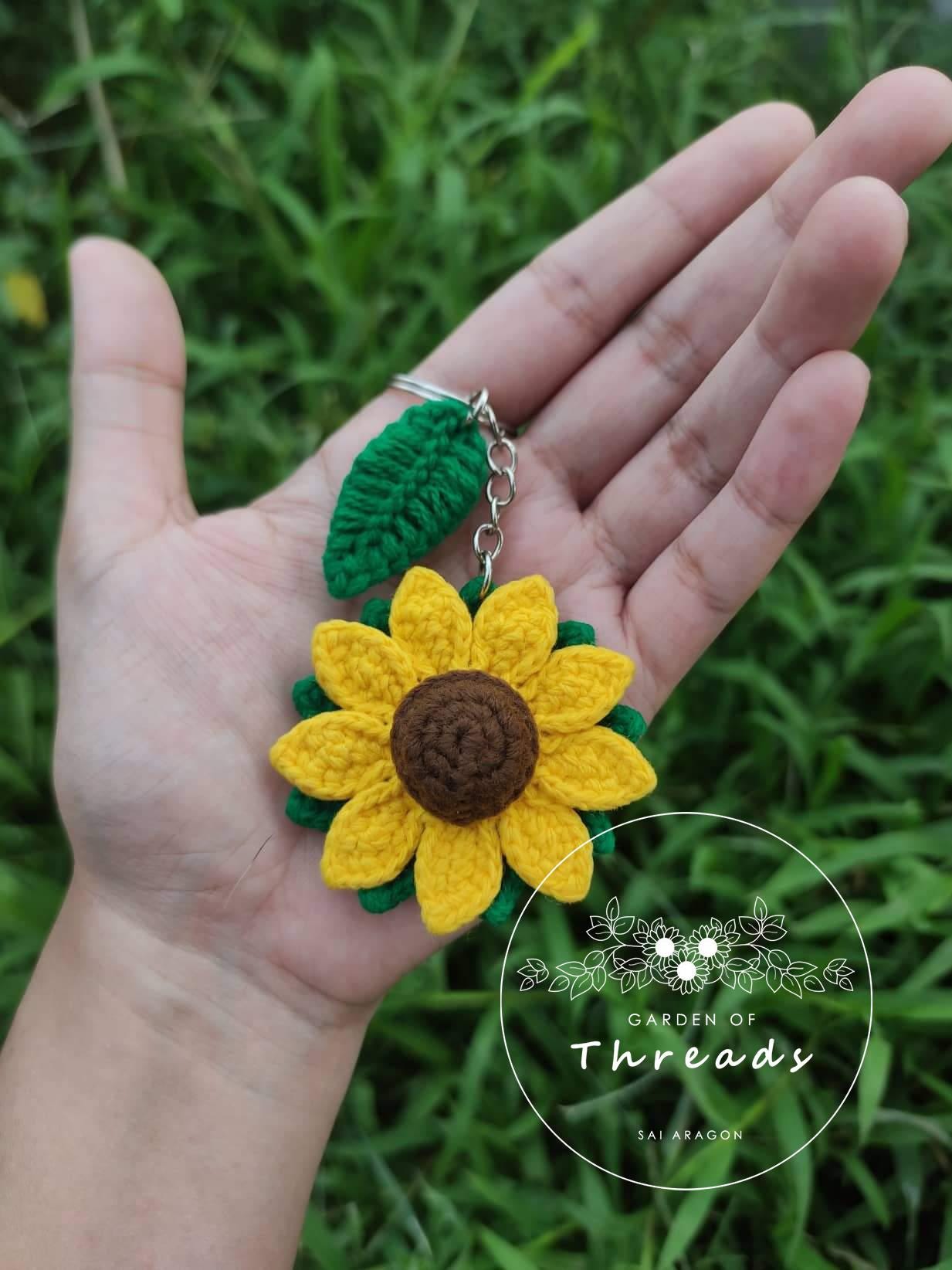 Bundle Crochet Pattern PDF: Flower Keychains - Etsy