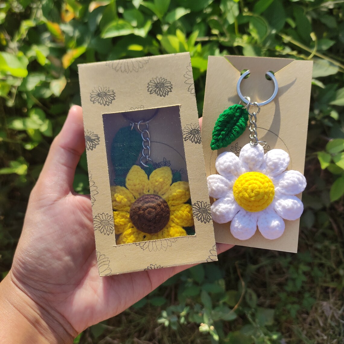 Bundle Crochet Pattern PDF: Flower Keychains - Etsy