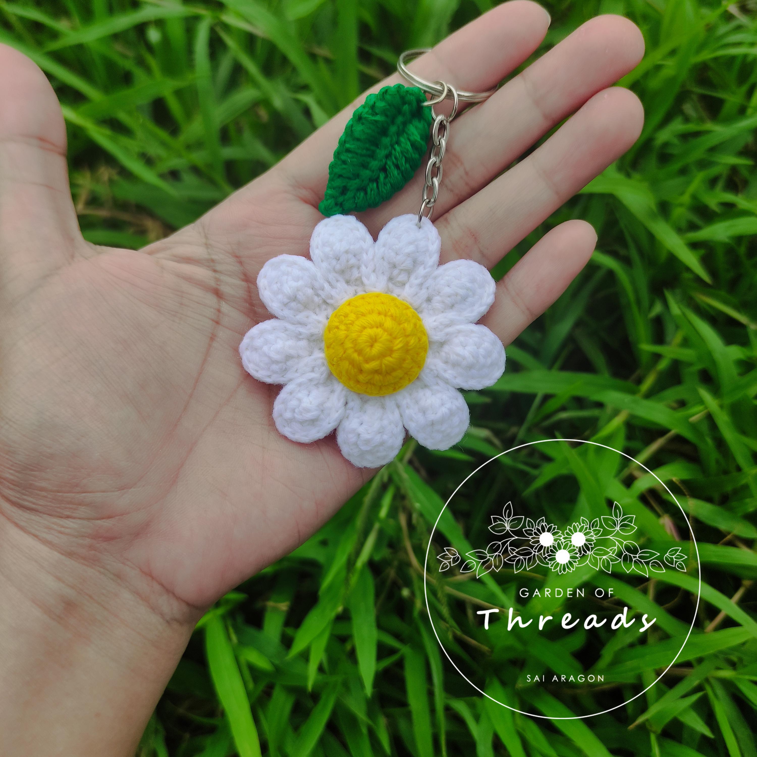 Bundle Crochet Pattern PDF: Flower Keychains - Etsy