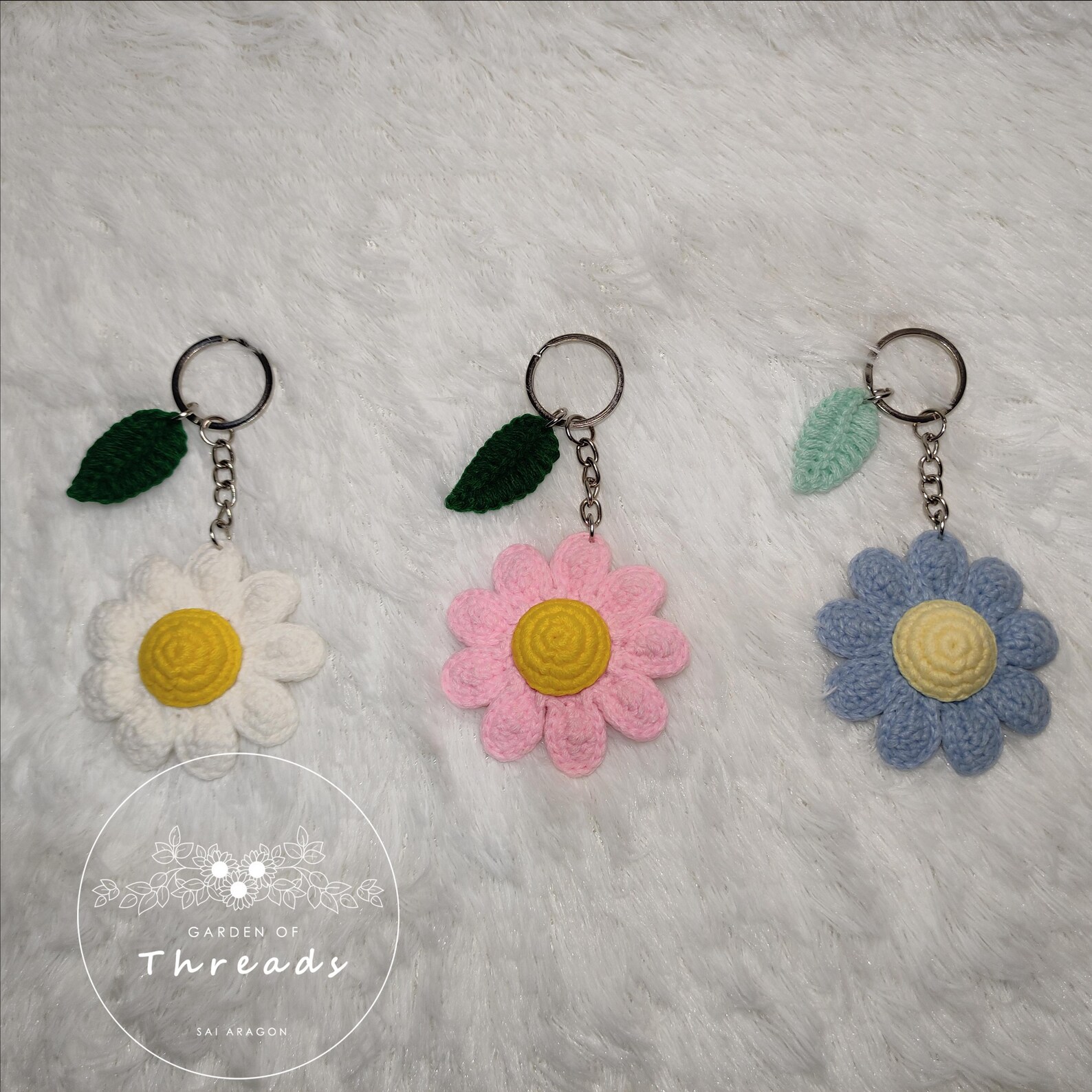 Crochet Pattern PDF: Daisy Keychain - Etsy UK