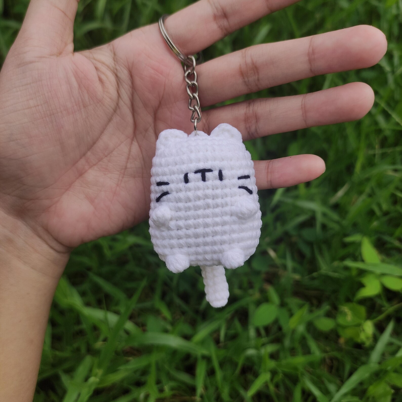 Crochet Cat Keychain, Cute Cat Keychain, Cat Lover, Gift Idea, Ready to ...