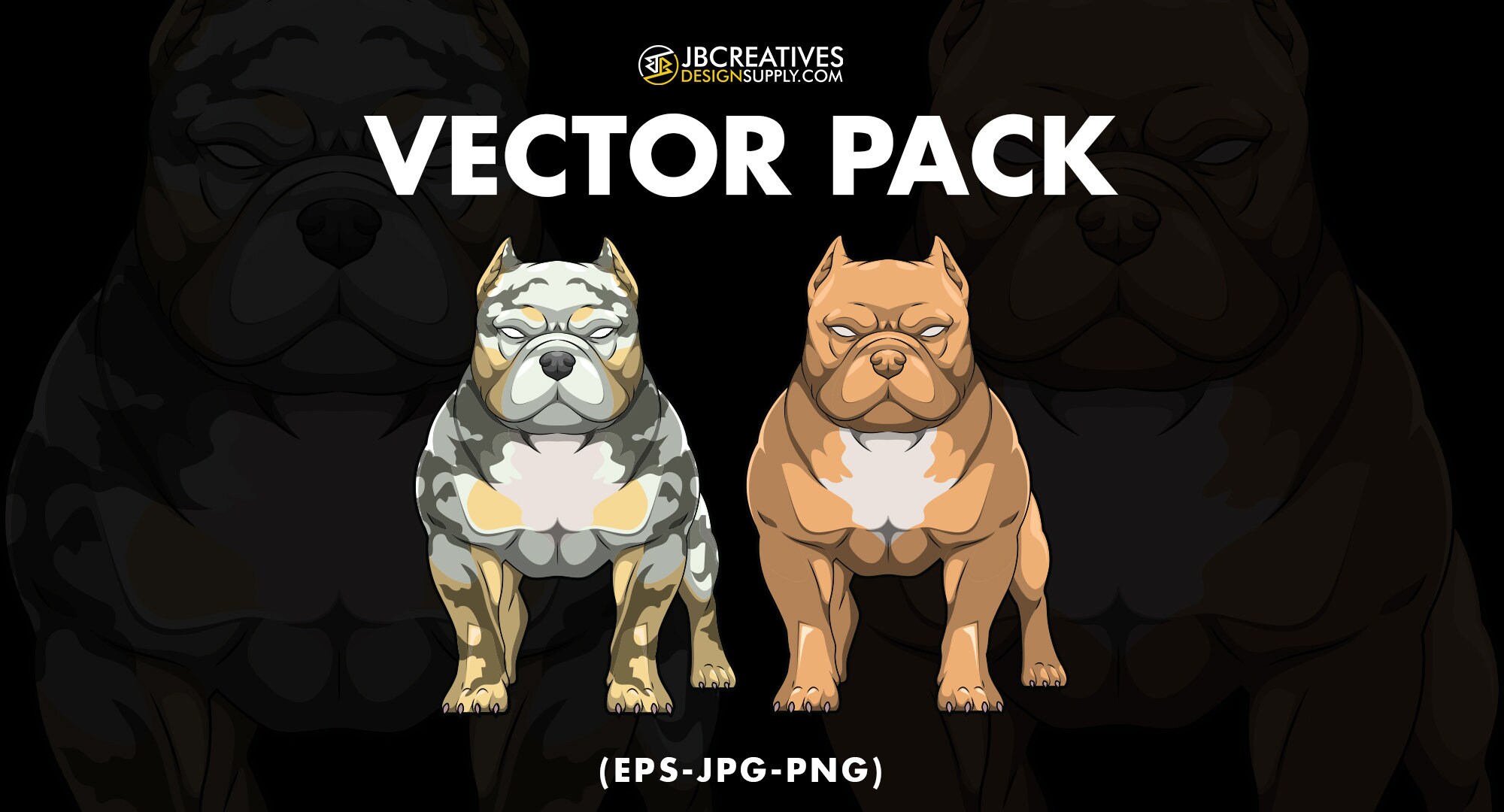 American Bully Standard Vector Pack Merle and Tan Vector, Eps, Png for ...