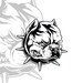 Angry American Bully Head EPS, JPG and PNG for Tshirts, Logo, Templates ...