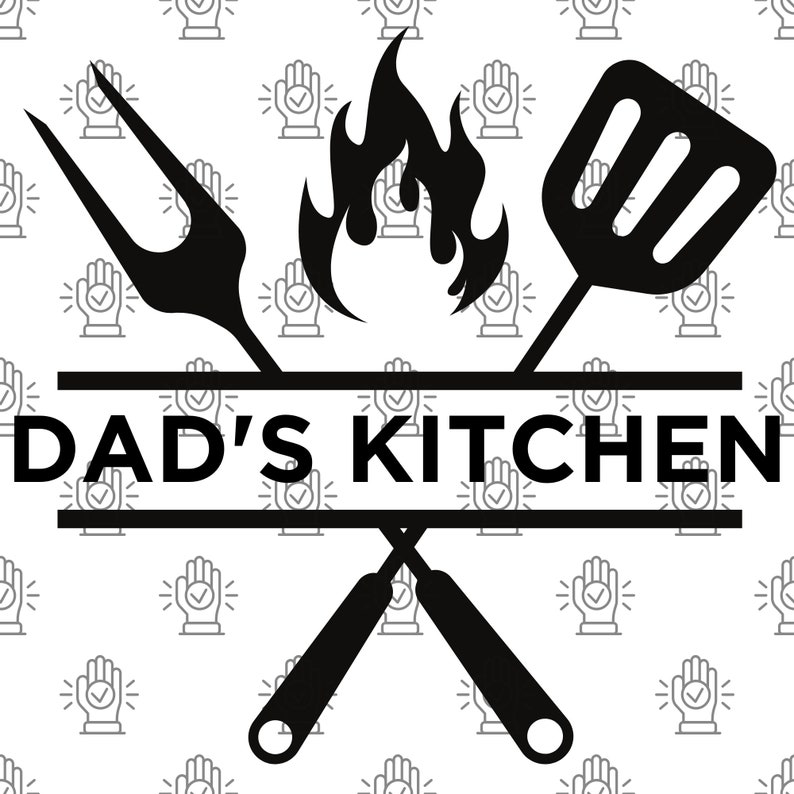 Cricut SVG Transparent File Dad's Kitchen Perfect for Cheese Boards ...