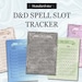 Dnd Spell Tracker | Dnd Accessories | D&D Character Sheet | Dungeons ...