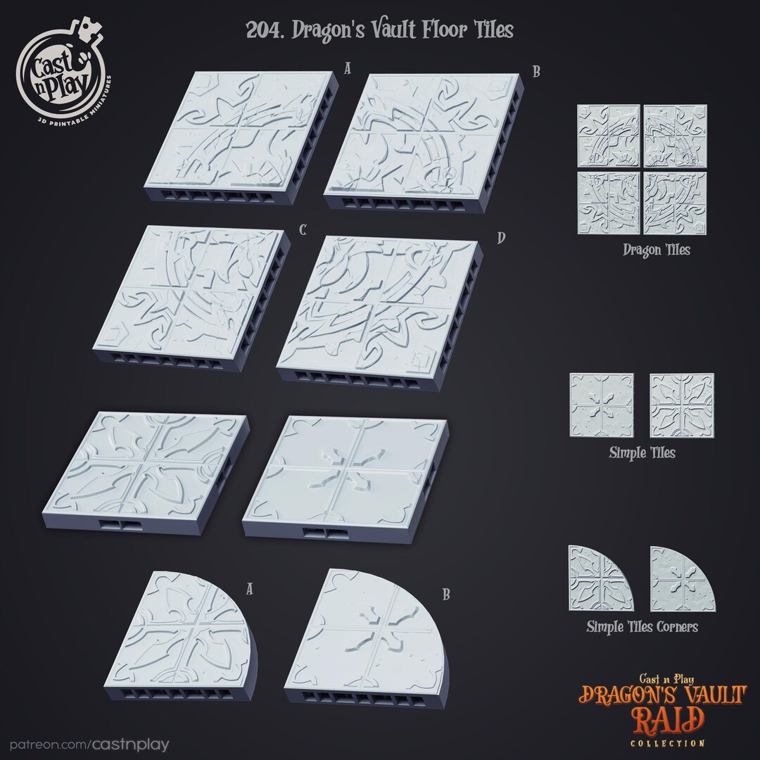 Terrain Tiles for Dungeons and Dragons and Tabletop Rpgs | Modular ...
