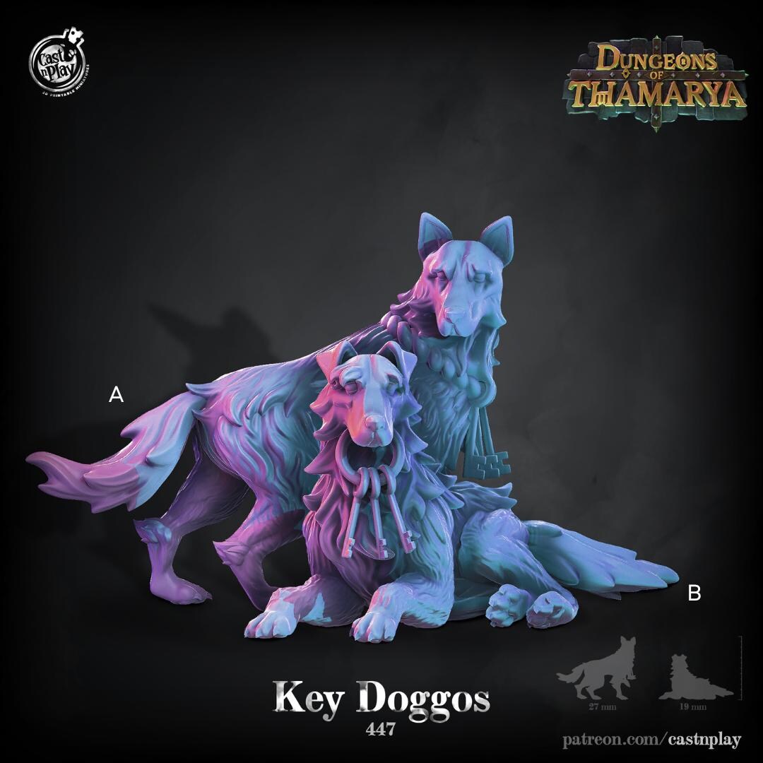 Animal Companion Dog Miniature Hound Figurine Dungeons and Dragons Mini ...