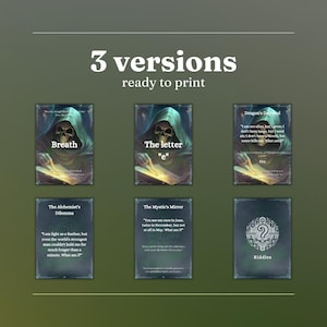 D&D Riddle Cards | DM / Dungeon Master Tools | Dnd Cards | Dnd Ready to ...