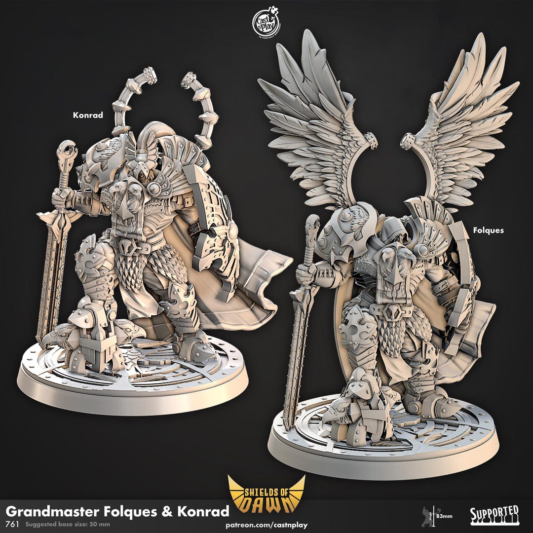 Aasimar Paladin Miniature Knight Fighter Champion Guardian Figurine ...