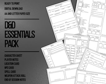 Dungeons and Dragons Scavenger Hunt Printable Instant Download Game DND ...