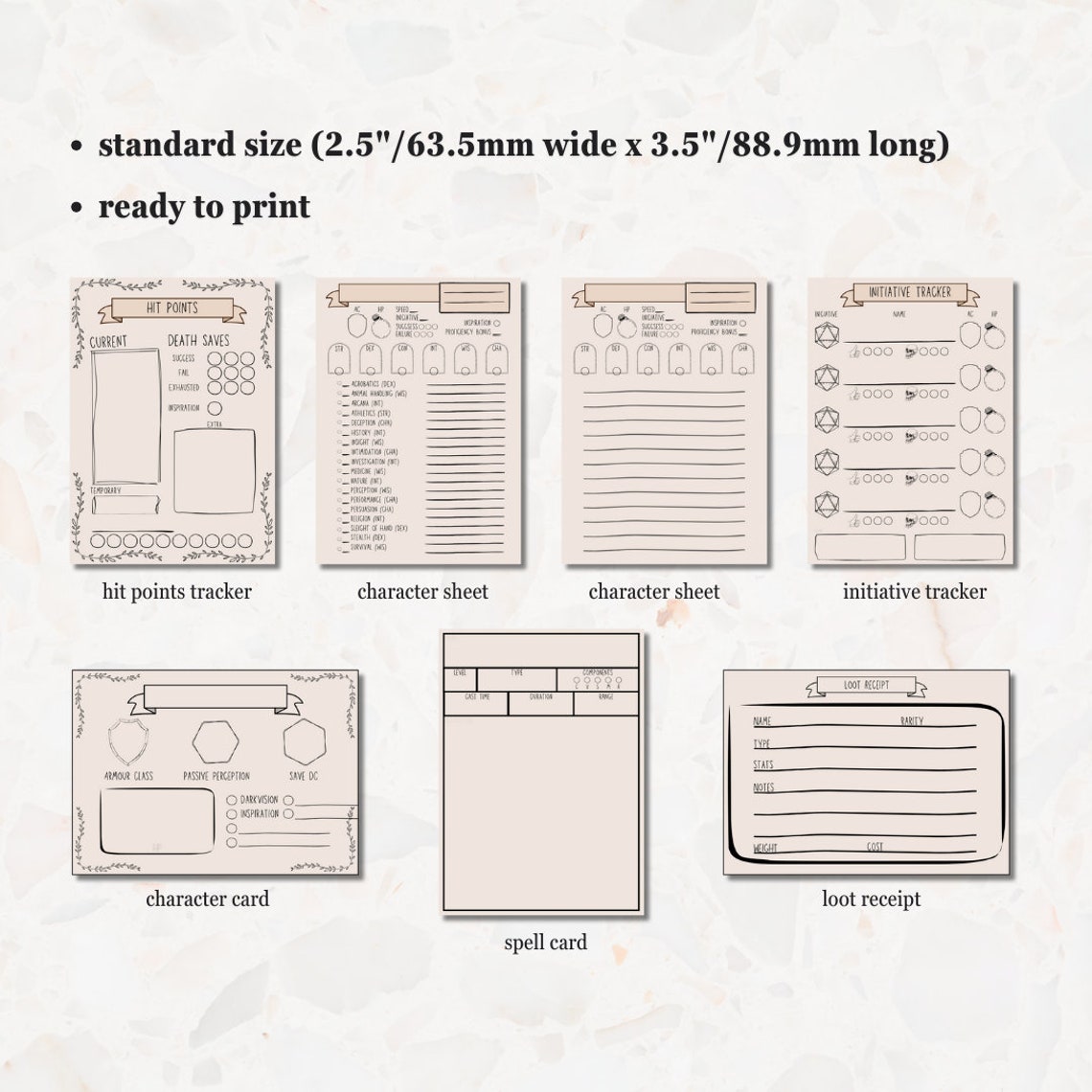 D&D Quick Reference Cards Collection | Dnd Accessories | Dungeons and ...