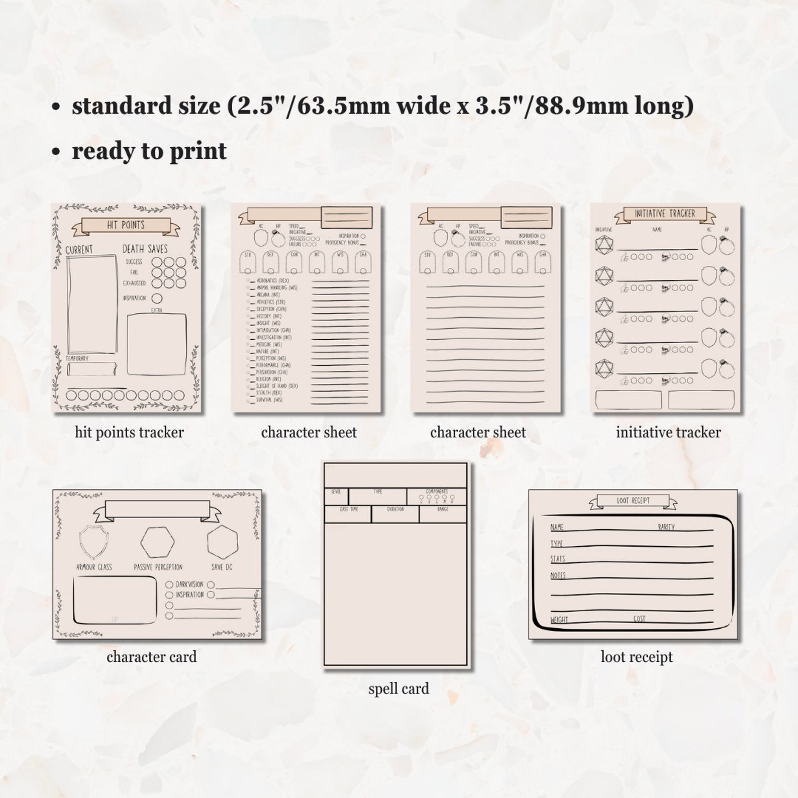 D&D Quick Reference Cards Collection | Dnd Accessories | Dungeons and ...
