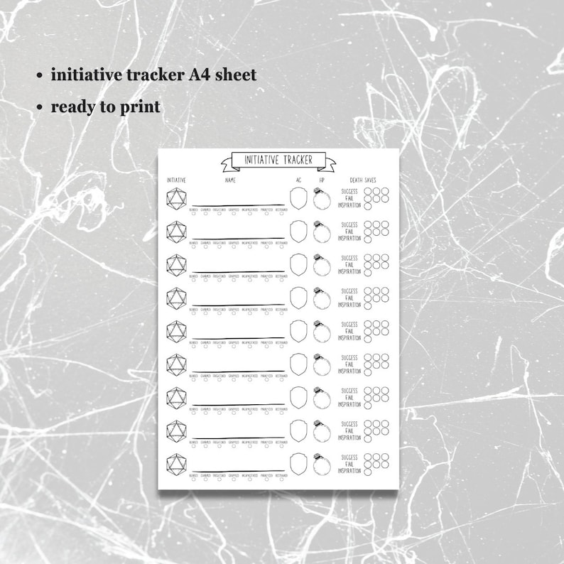 D&D Quick Reference Cards Collection Dnd Accessories Dungeons and Dragons 5E Printable DND ...