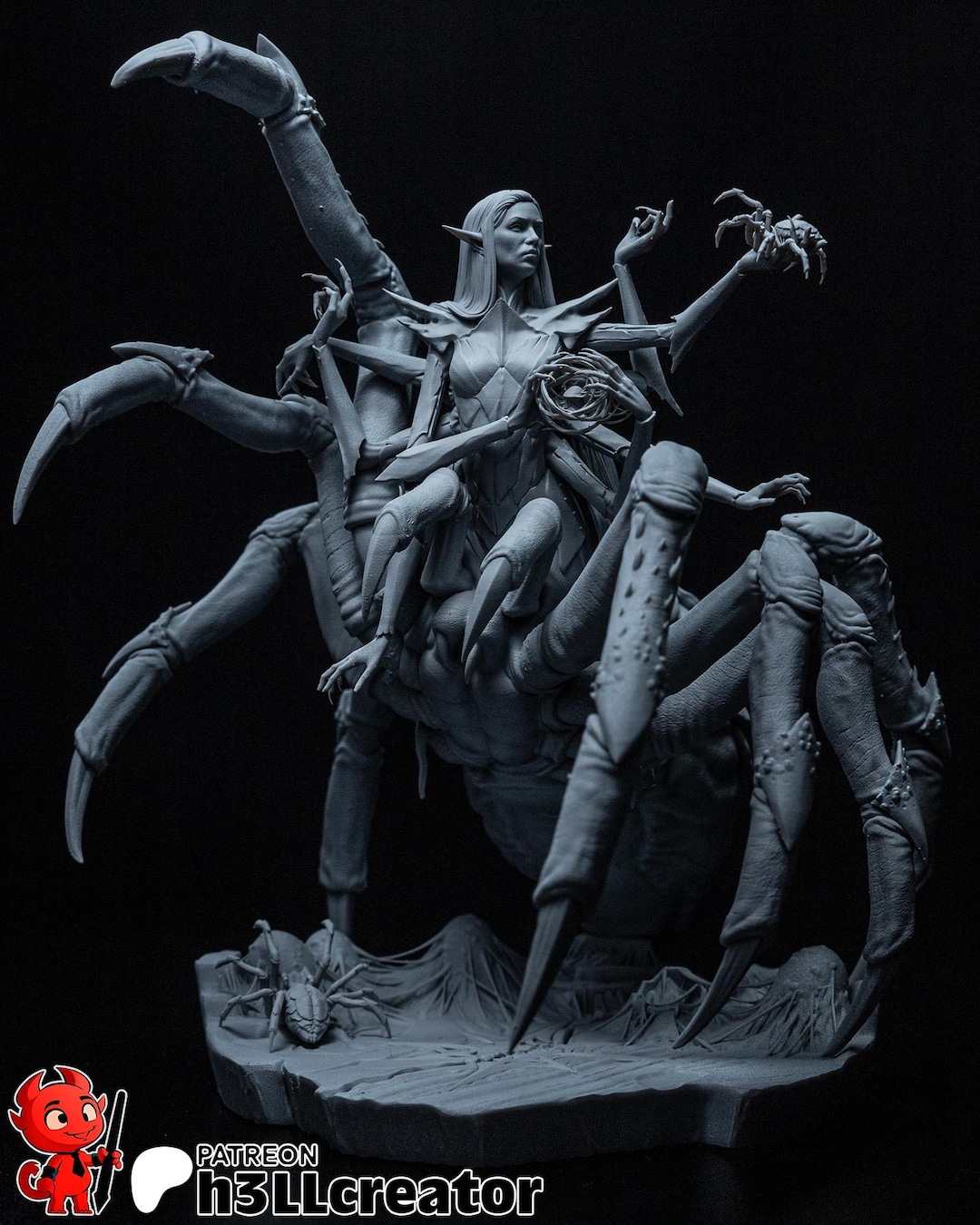 Lolth Statue Miniature Figurine Dungeons and Dragons Mini Tabletop Dnd ...