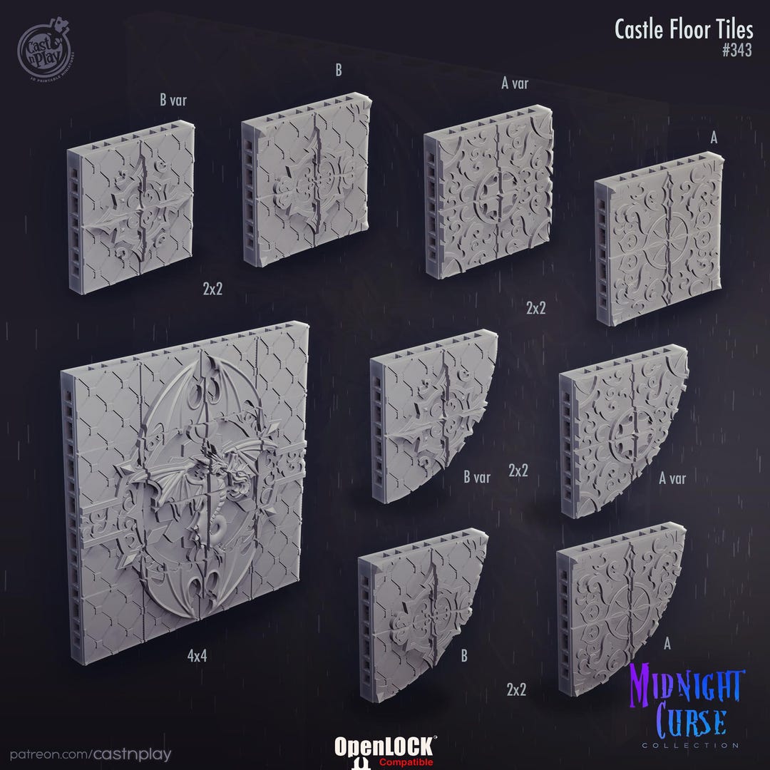 Terrain Tiles for Dungeons and Dragons and Tabletop Rpgs | Modular ...