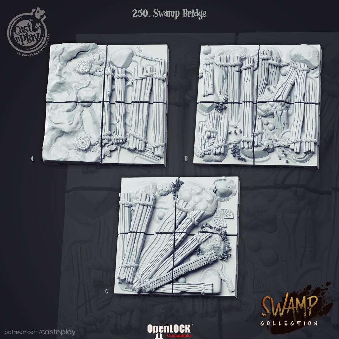 Terrain Tiles Bridge | Dungeons and Dragons | Tabletop Rpgs | Modular ...